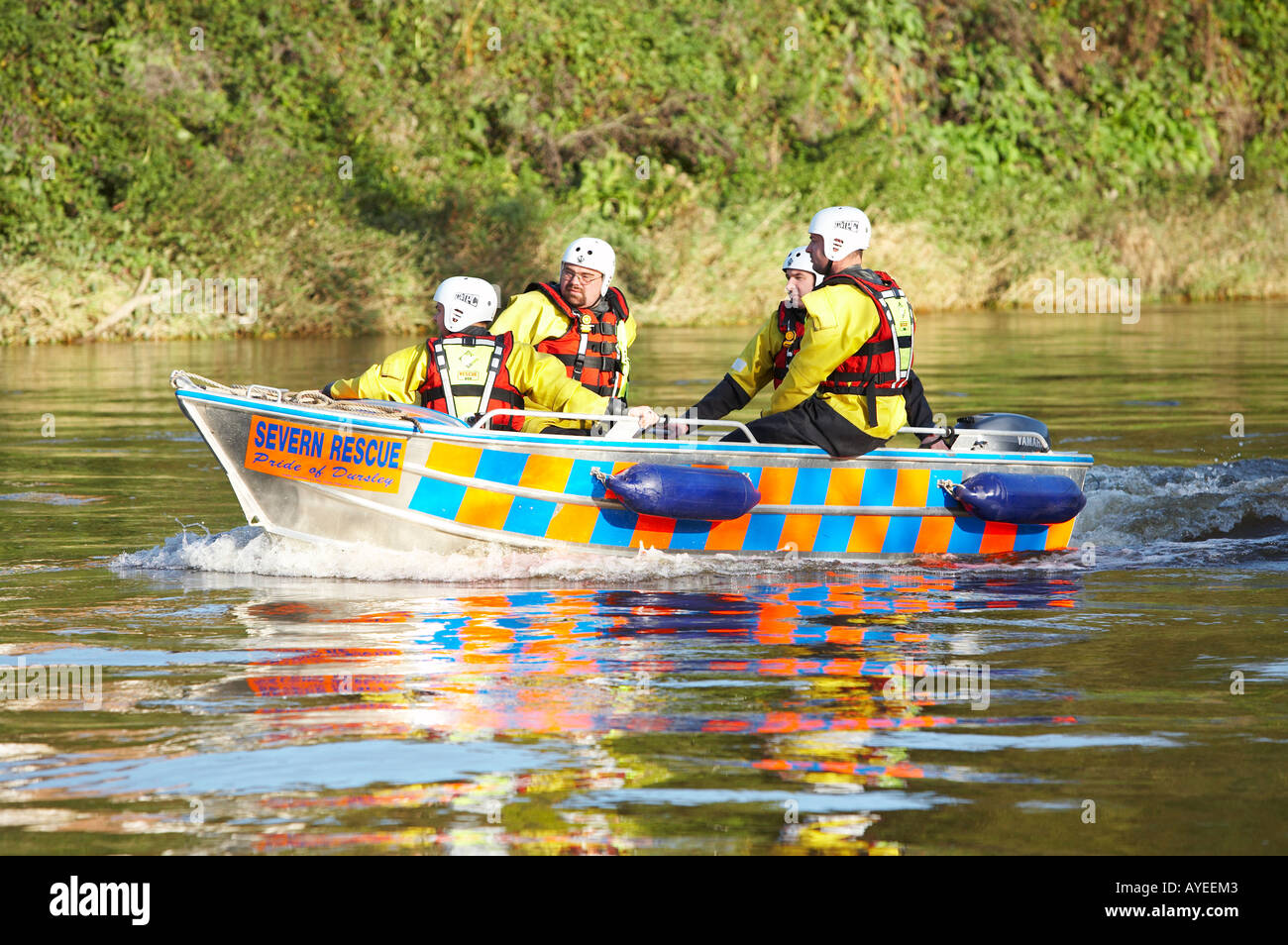 Inshore Rescue Boat Crew Training Severn Area Rescue Association Stock ...
