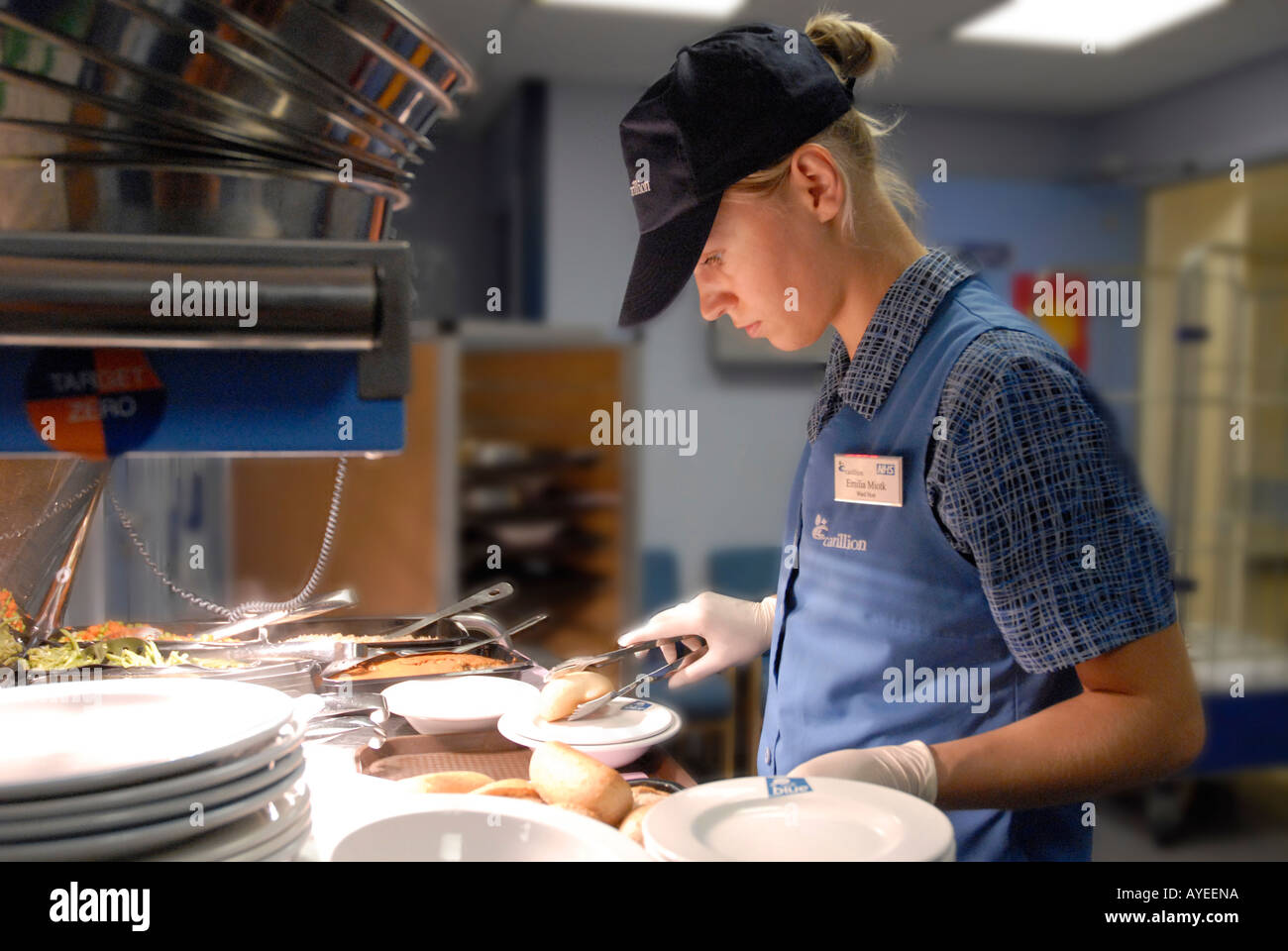Emilia Miotk Ward Host employed by Carillion preparing meals for NHS ...
