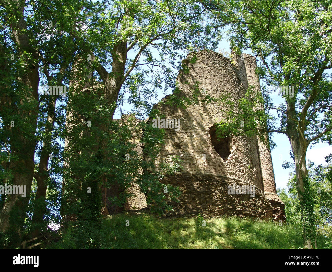 Longtown Castle England UK 2004 Stock Photo - Alamy