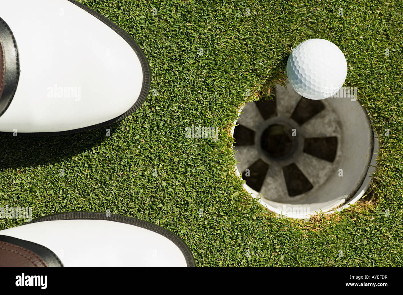Golf hole above hi-res stock photography and images - Alamy
