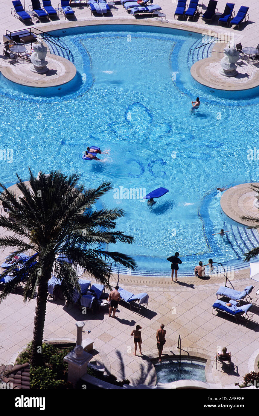 A view of the Ritz Carlton Hotel swimming pool in Orlando Stock Photo ...