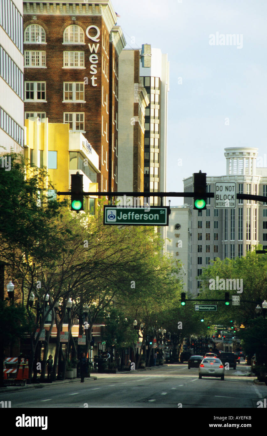 Downtown Orlando main street Stock Photo - Alamy