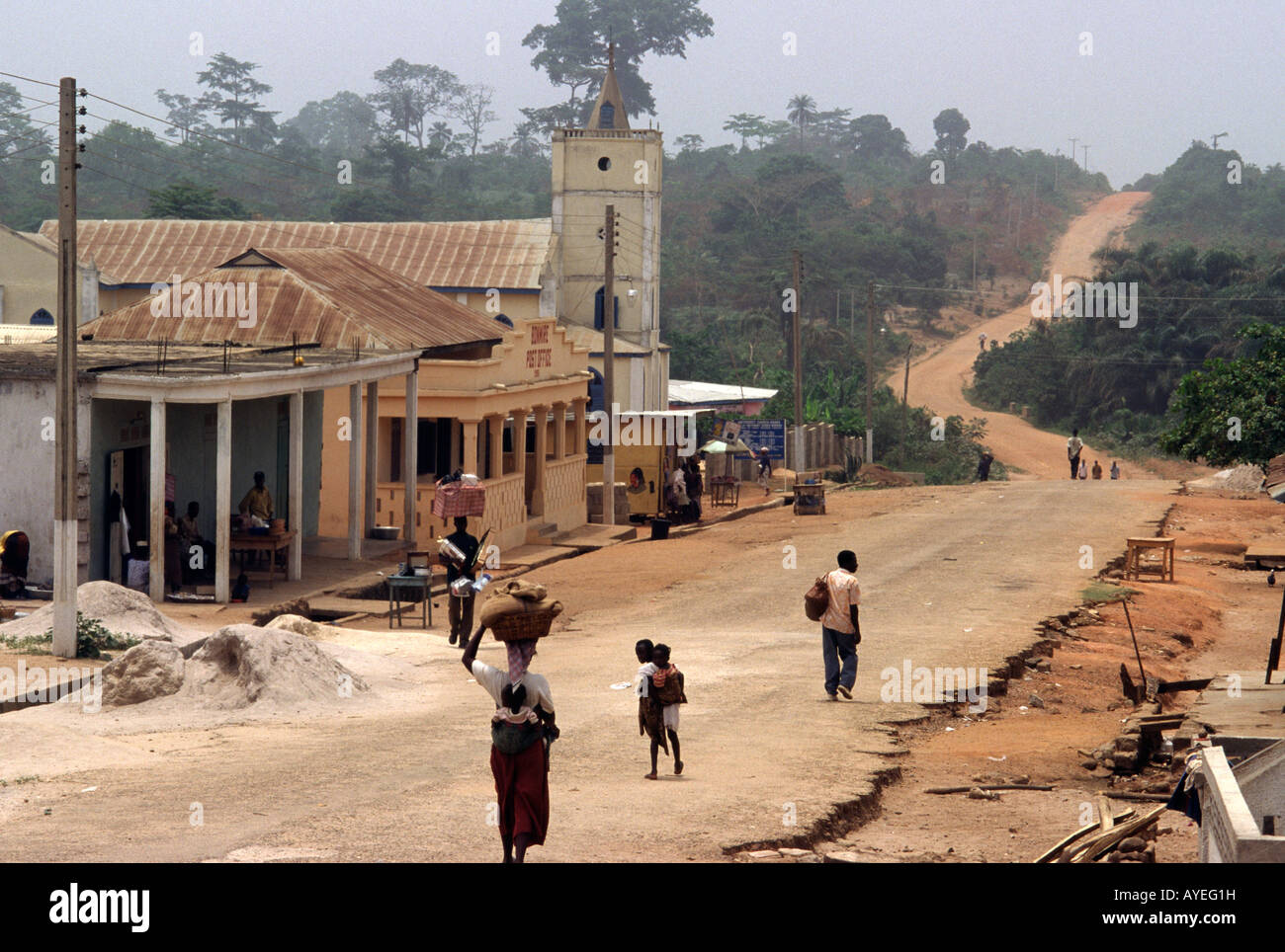 A town near Kumasi, Ghana Stock Photo - Alamy