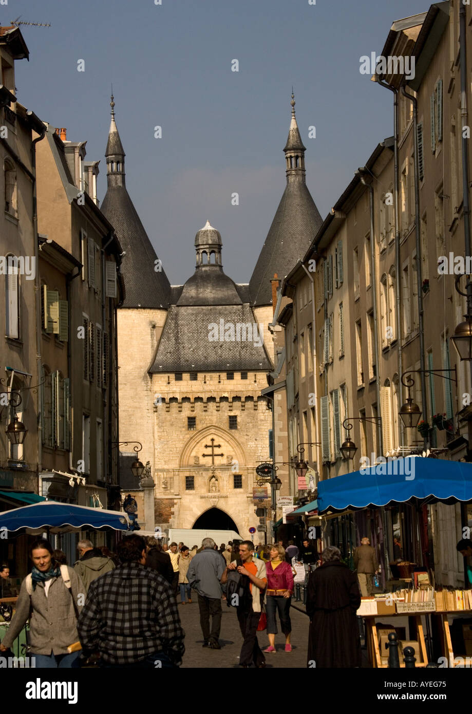 Street market in Nancy, France. Autumn Stock Photo - Alamy