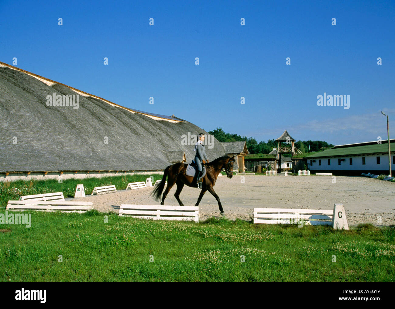Unique Horse Stable in Chojnice Poland Stock Photo - Alamy