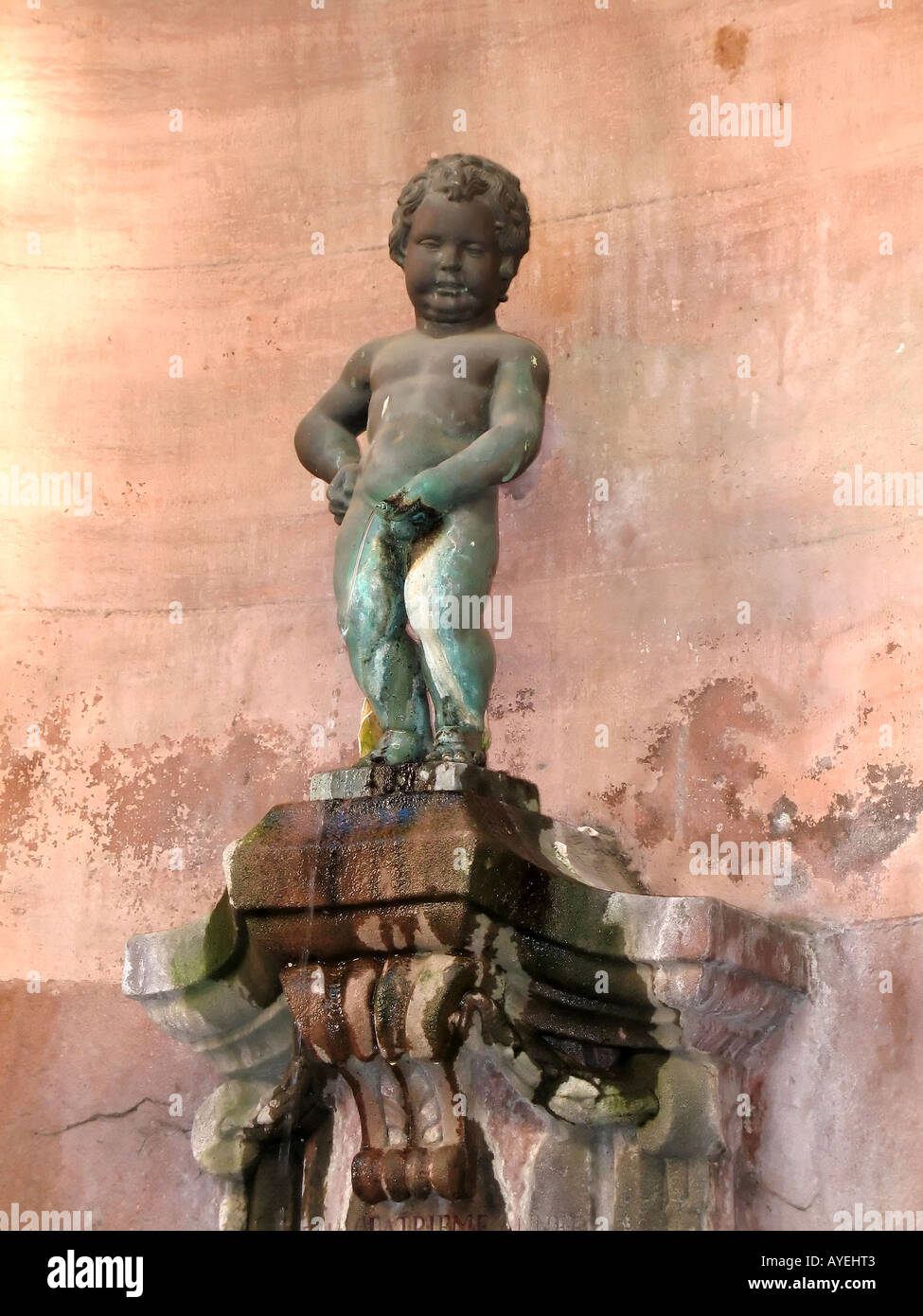 Replica of "Petit Julien" of Brussels "Manneken Pis" little man pee ...