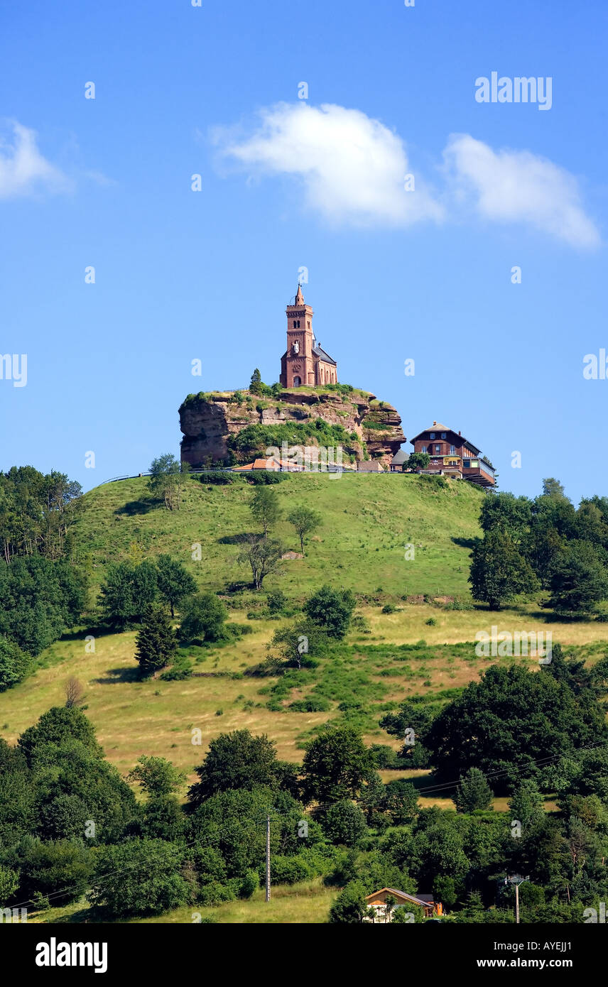 ST-LEON LEO IX ROMANESQUE CHAPEL BUILT 1828 ON DABO ROCK LORRAINE ...