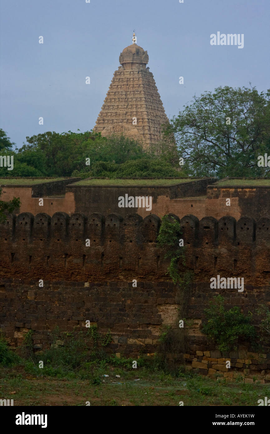 Fortified Walls at Brihadishwara Fort and Hindu Temple in Thanjavur ...