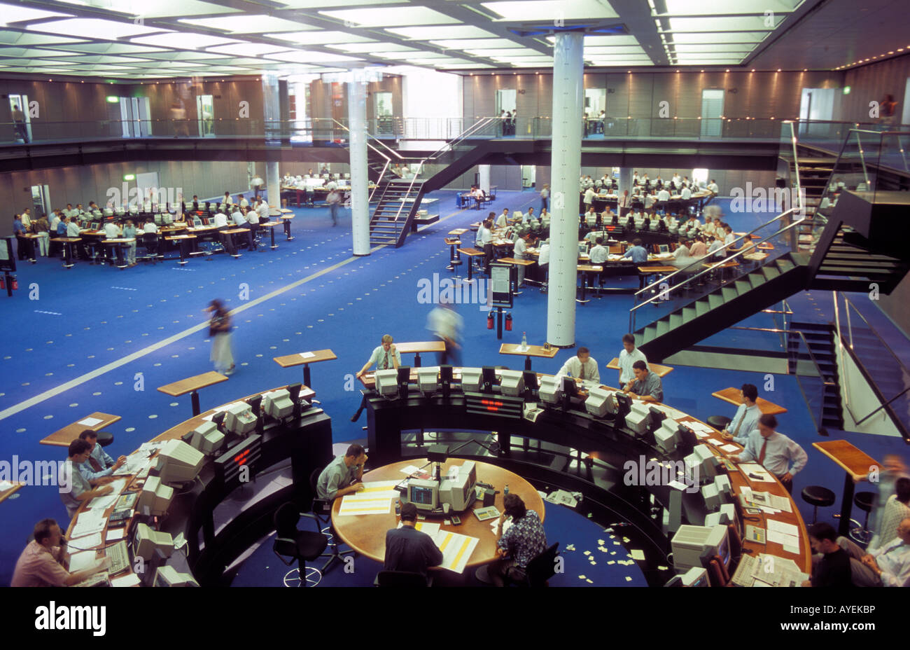 Interior view of the stock exchange in Zurich Switzerland Stock Photo ...