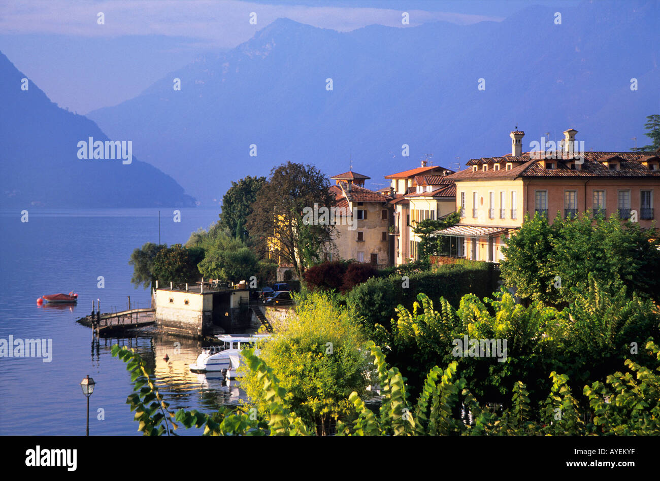 View of Sala Comacina Lago di Como Stock Photo - Alamy