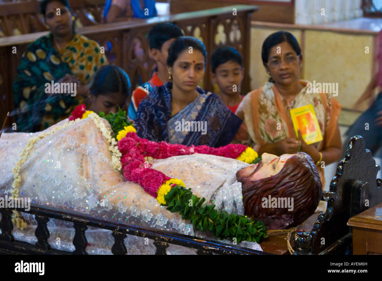 Christian Indian Women at Tomb of St Thomas in Saint Thomas Basilica in ...