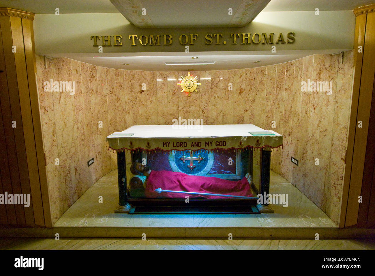 Tomb of St Thomas in Saint Thomas Basilica in Chennai South India Stock ...
