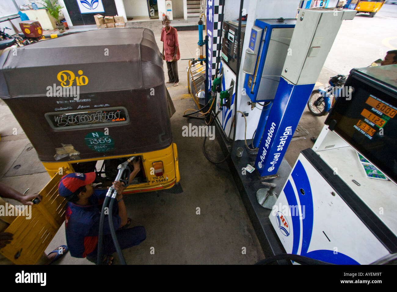 Indian petrol station hi-res stock photography and images - Alamy