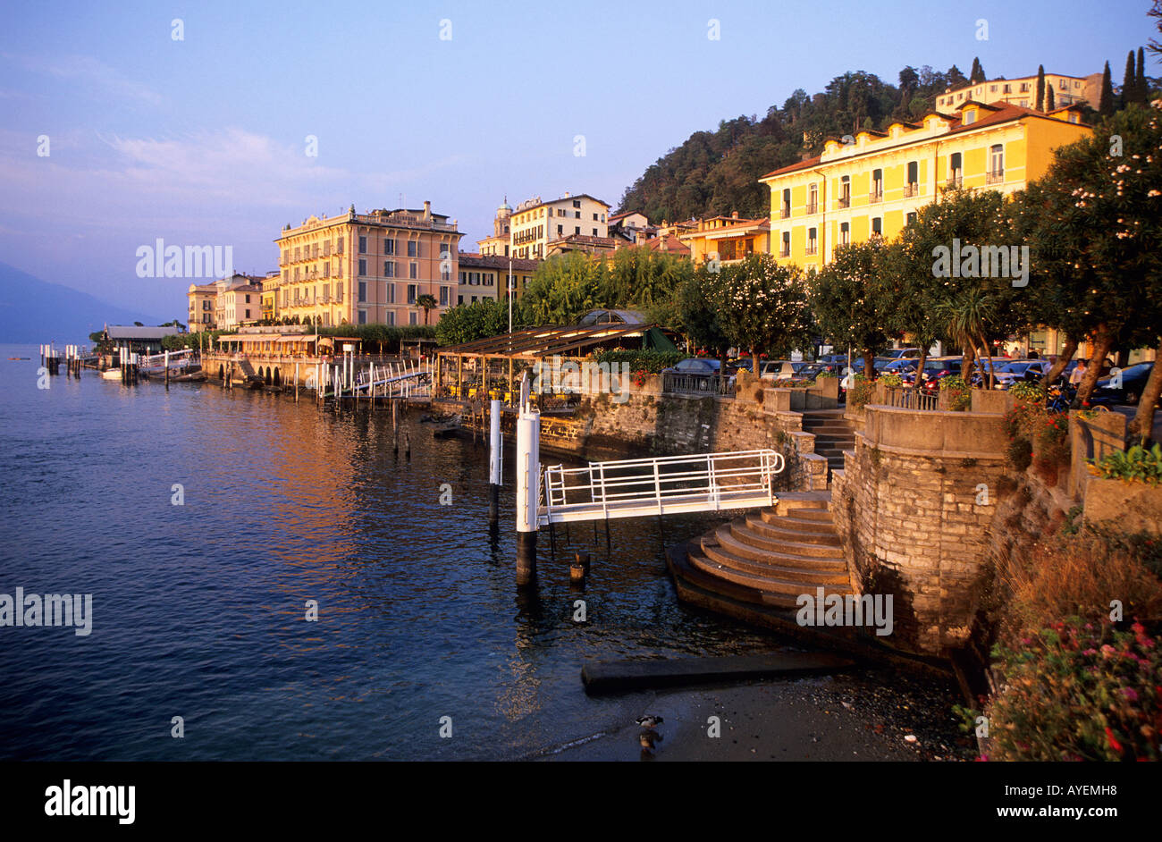 Waterfront view of Bellagio Lago di Como Stock Photo - Alamy