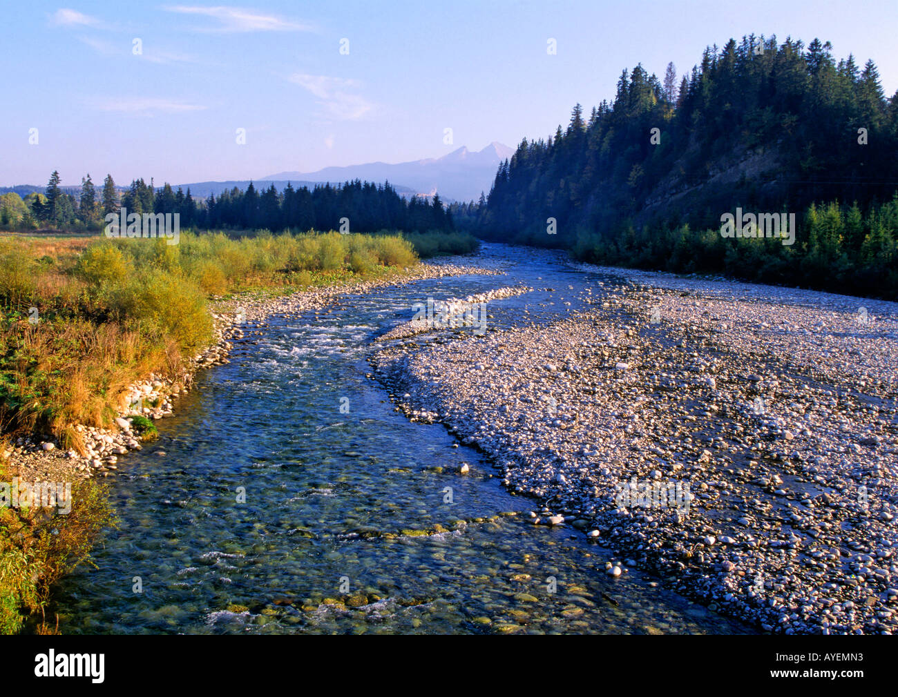 Bialka River near Czarna Gora of Podhale Poland Stock Photo - Alamy