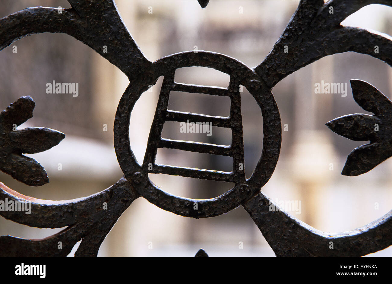 Wrought ironwork surrounding the Scaligeri tombs Chiesa Santa Maria ...