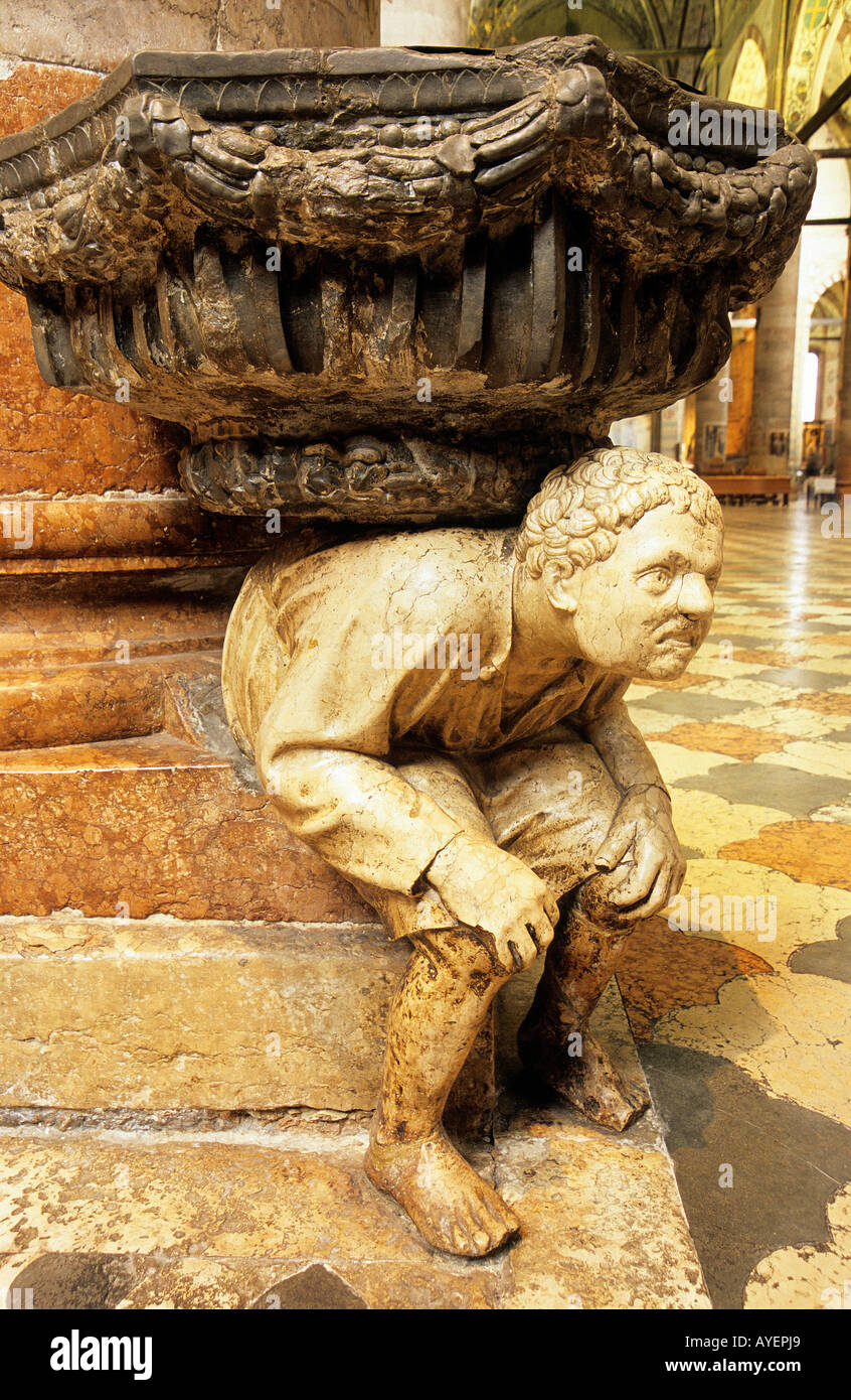 Holy Water Stoup and Gobbi Chiesa San Anastasia Verona s largest church ...