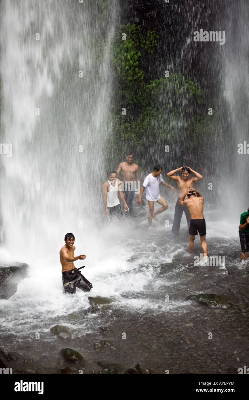 Sendang Gila Waterfall Lombok Indonesia Stock Photo - Alamy