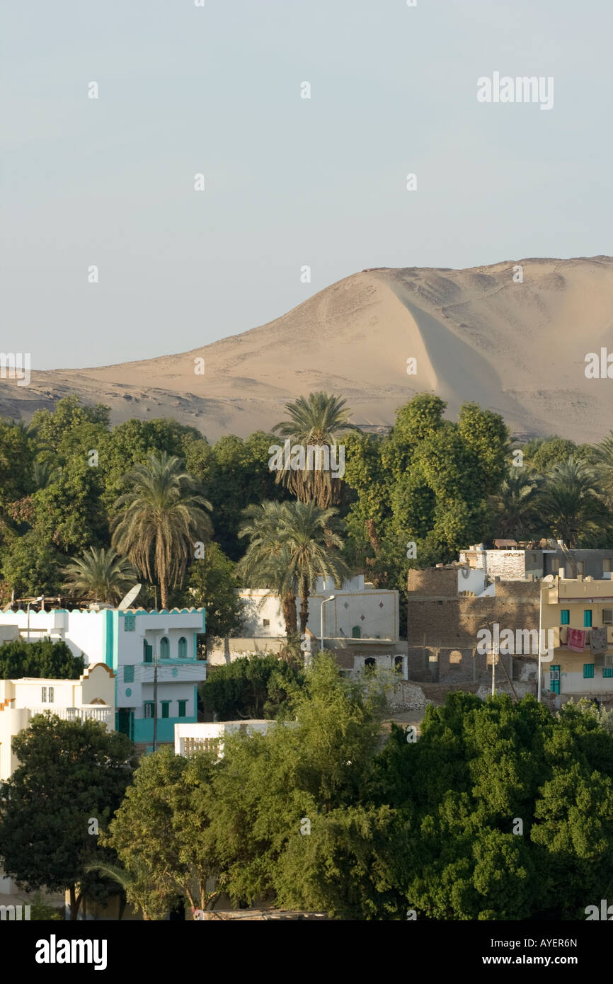 Nubian village Siou Elephantine Island Aswan or Assuan Nile Valley ...