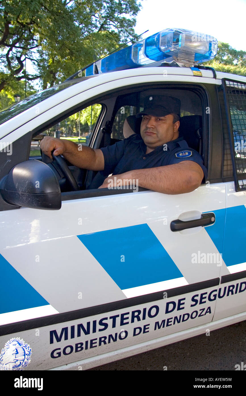 Argentine police officer in Mendoza Argentina Stock Photo - Alamy