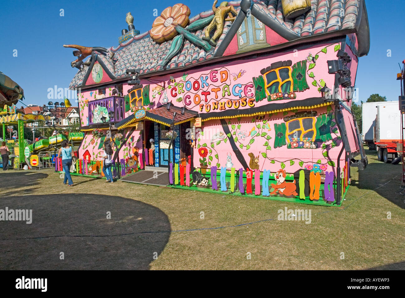 Inflatable attraction at fair Stock Photo - Alamy