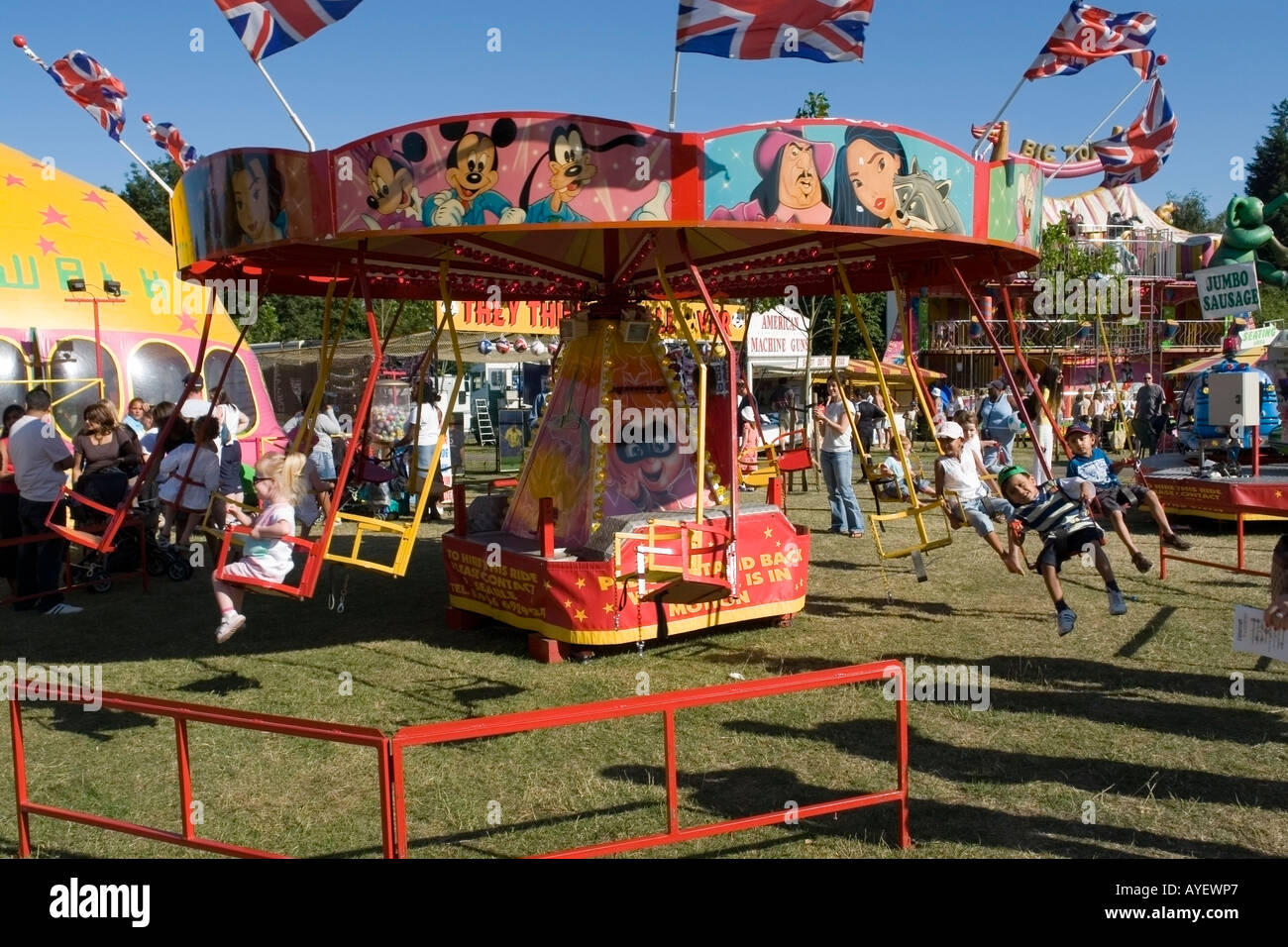 Roundabout (Carousel) at fair Stock Photo - Alamy