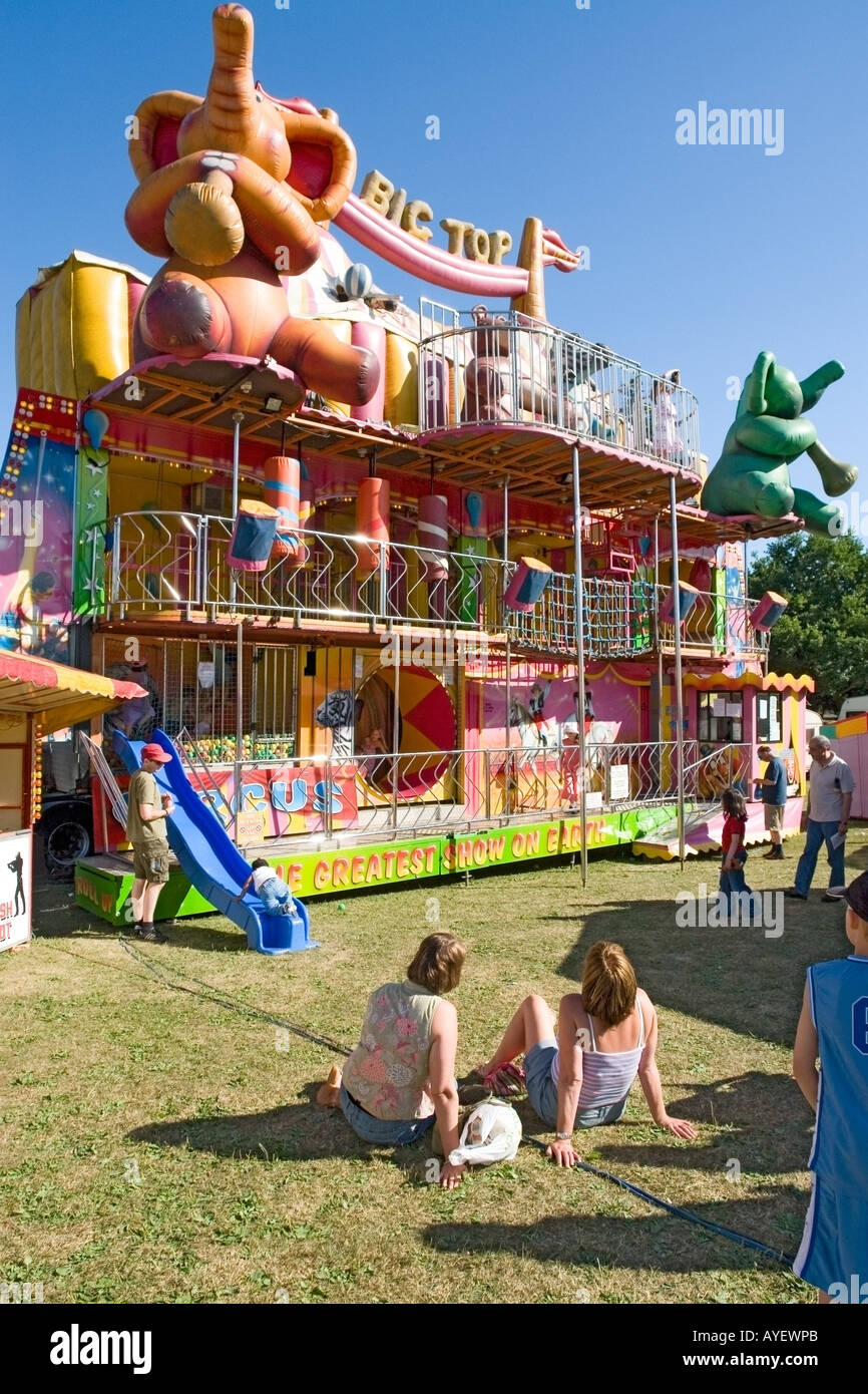 Inflatable attraction at fair Stock Photo - Alamy