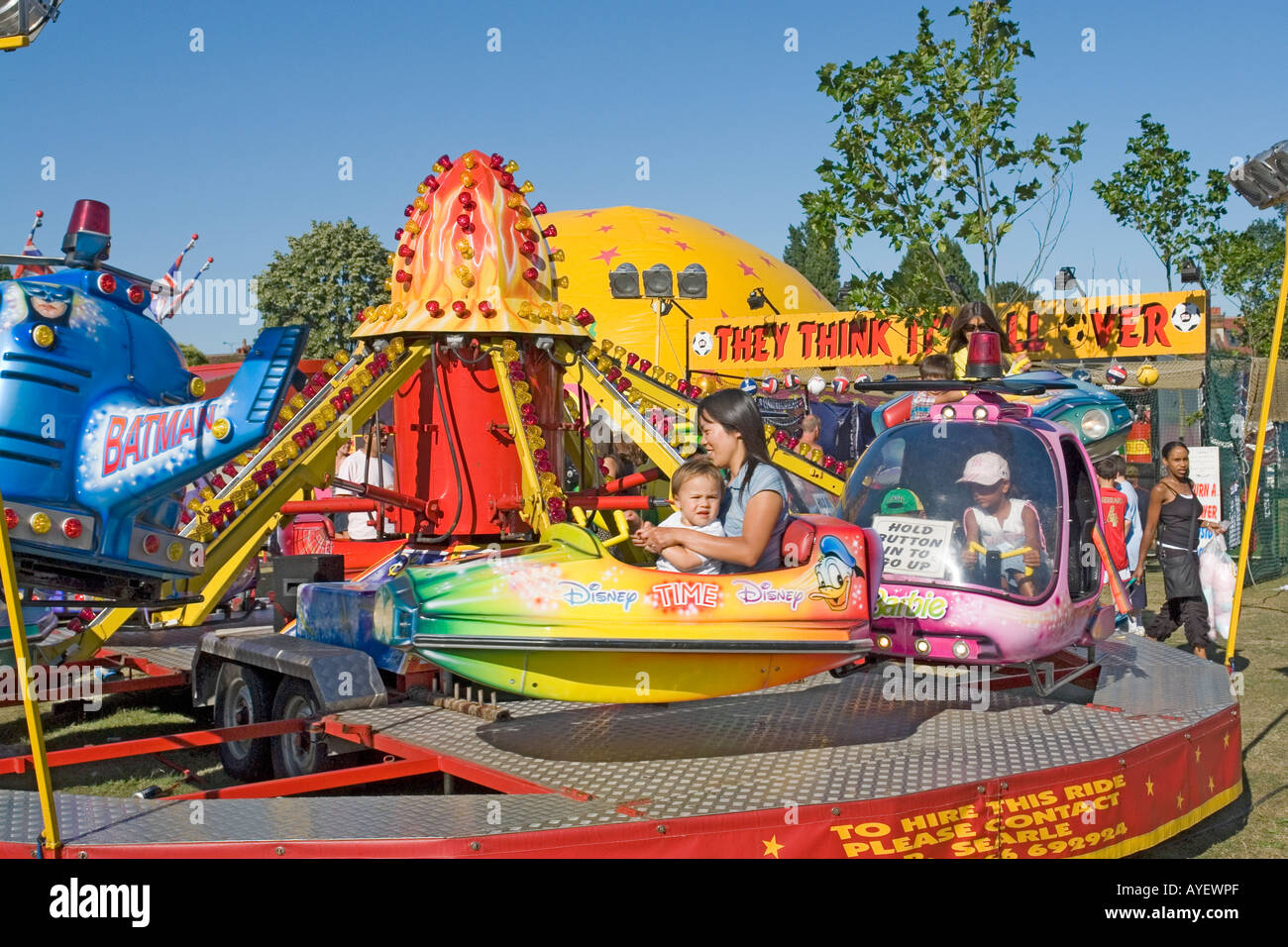 Ride at Fairground Stock Photo - Alamy