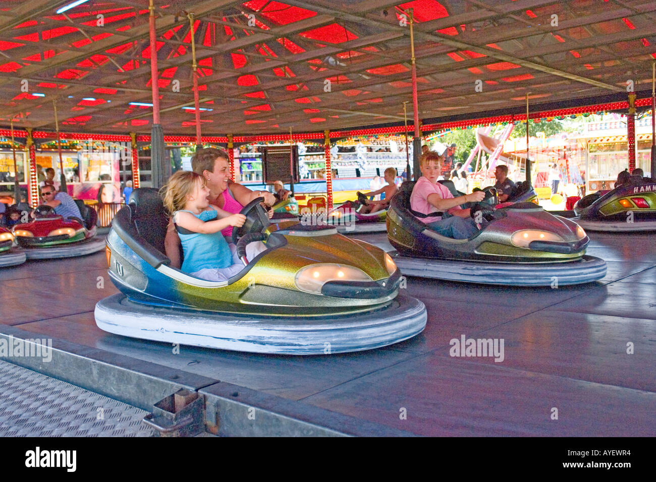 Dodgems at fairground Stock Photo - Alamy