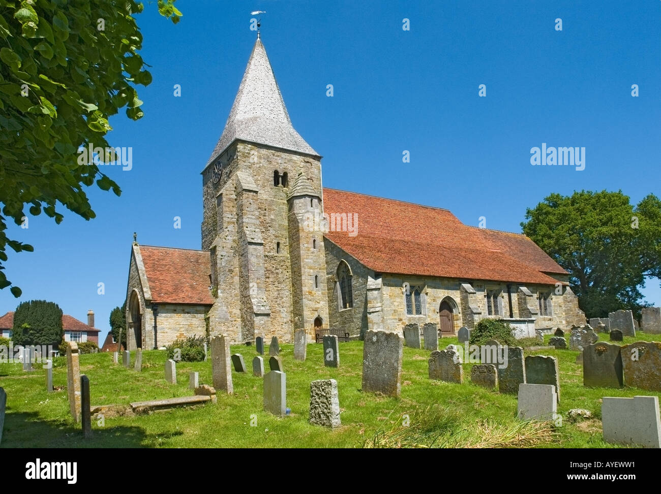 St Bartholomew church, Burwash, East Sussex, England Stock Photo - Alamy