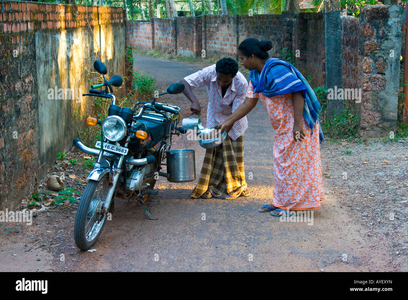 Indian milkman hi-res stock photography and images - Alamy