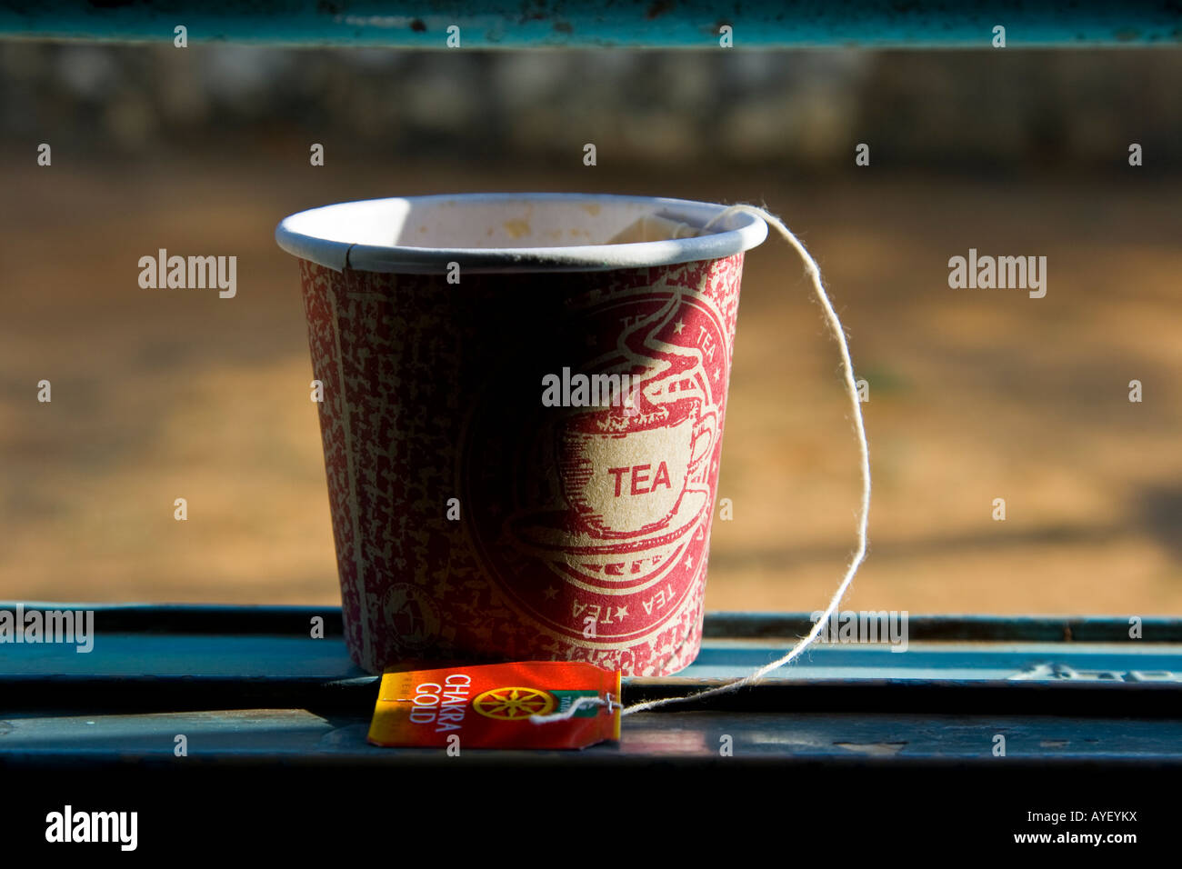 Cup of Indian Milk Tea on the Window of a Train in Kanyakumari South ...