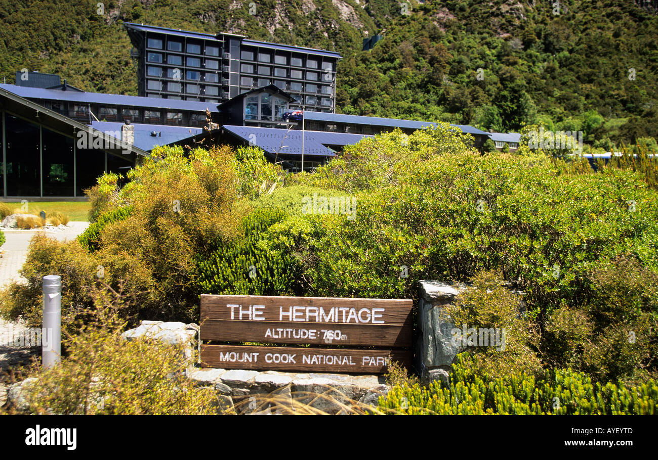 The hermitage hotel mount cook village hi-res stock photography and ...