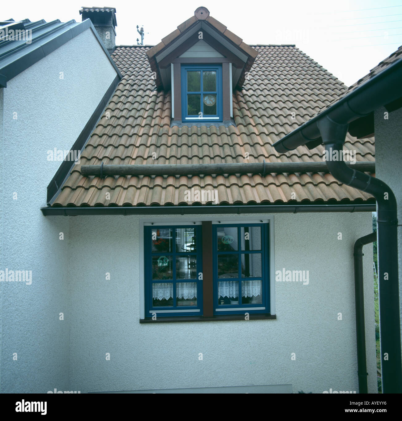 Dormer window in roof Stock Photo - Alamy