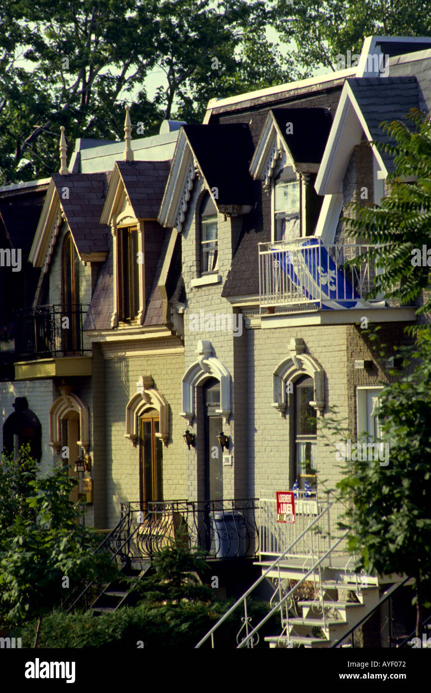 Canada Montreal typical architecture Stock Photo - Alamy