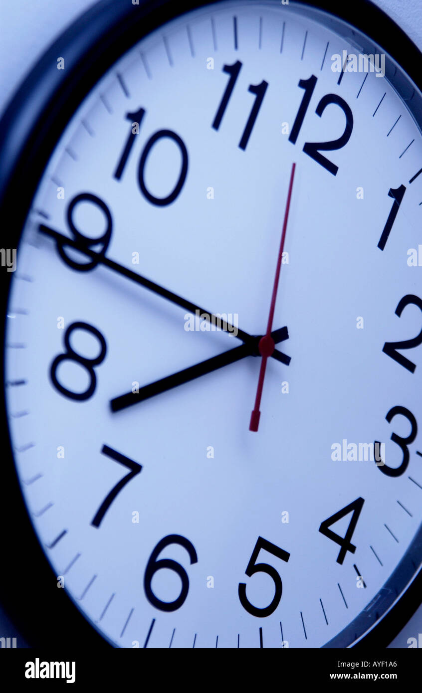 Face of a clock Stock Photo - Alamy