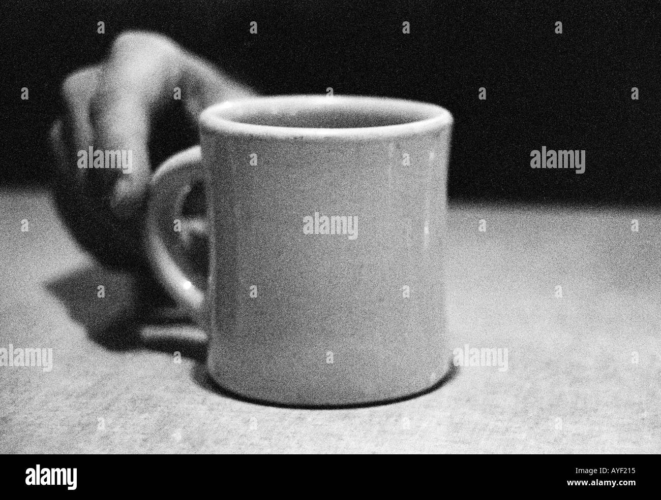 Hand cup concept Black and White Stock Photos & Images - Alamy
