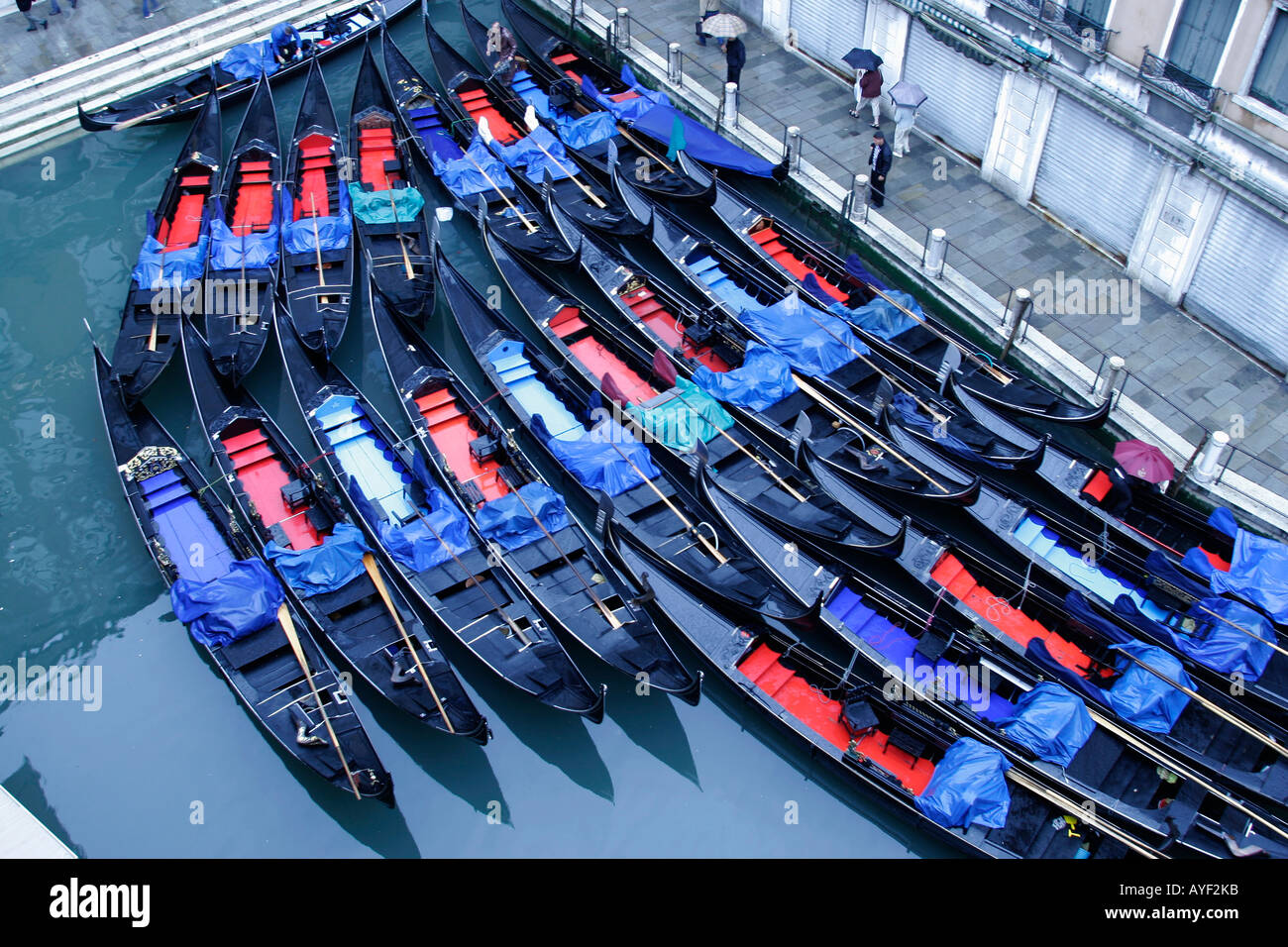 VENICE Italy - Gonolas Stock Photo - Alamy