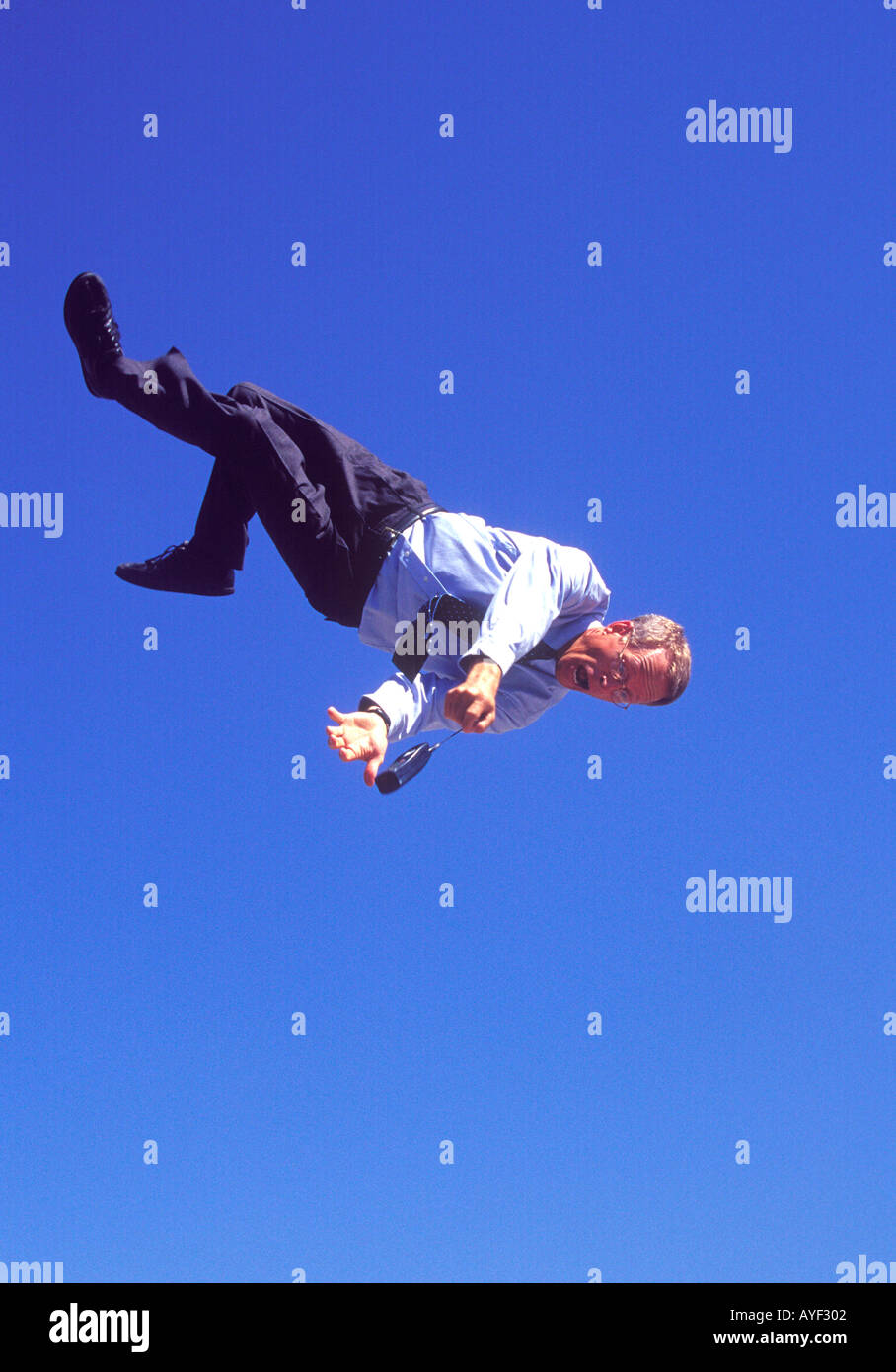 Man falling through air hi-res stock photography and images - Alamy