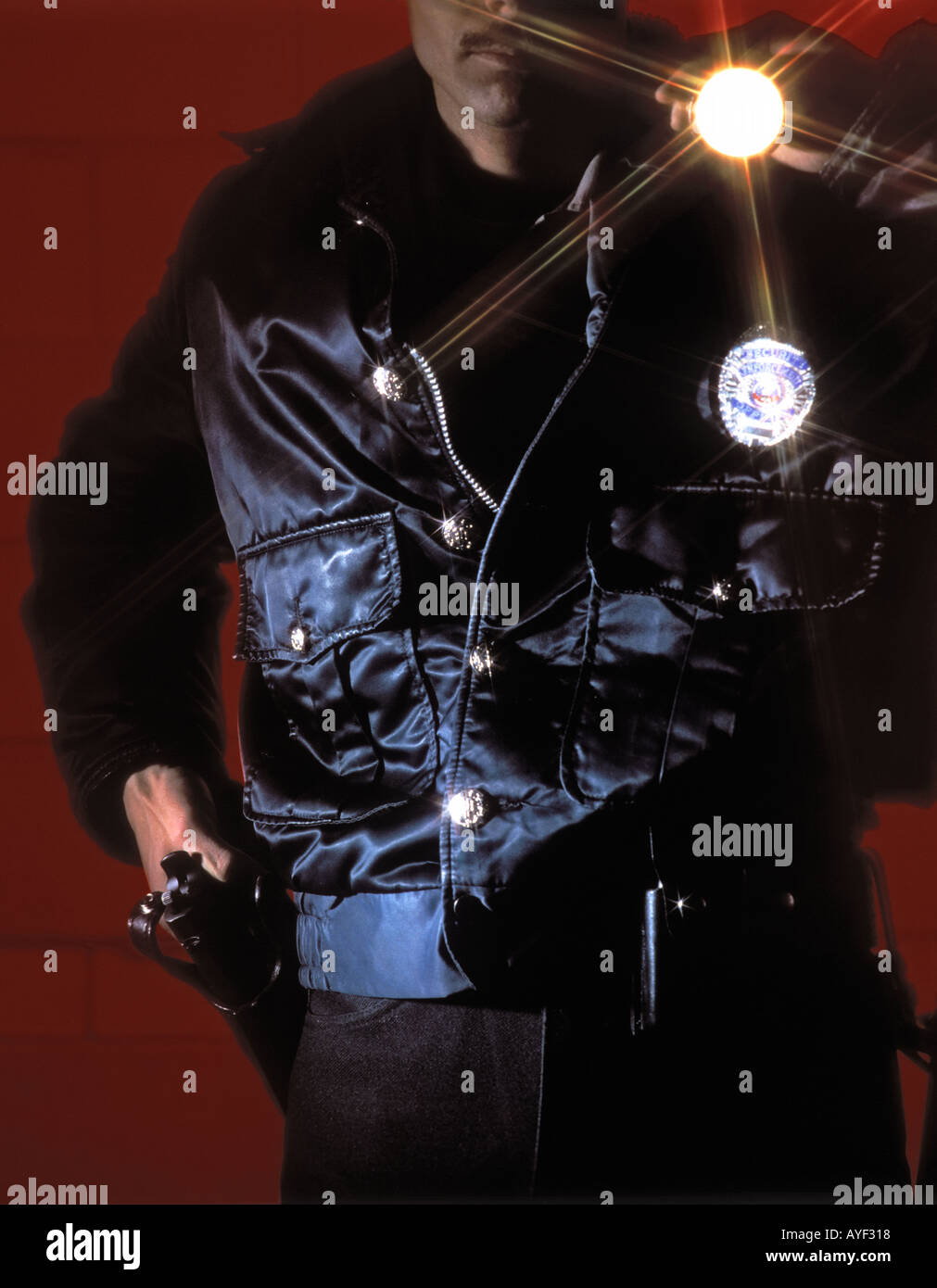 Policeman At Night High Resolution Stock Photography and Images - Alamy