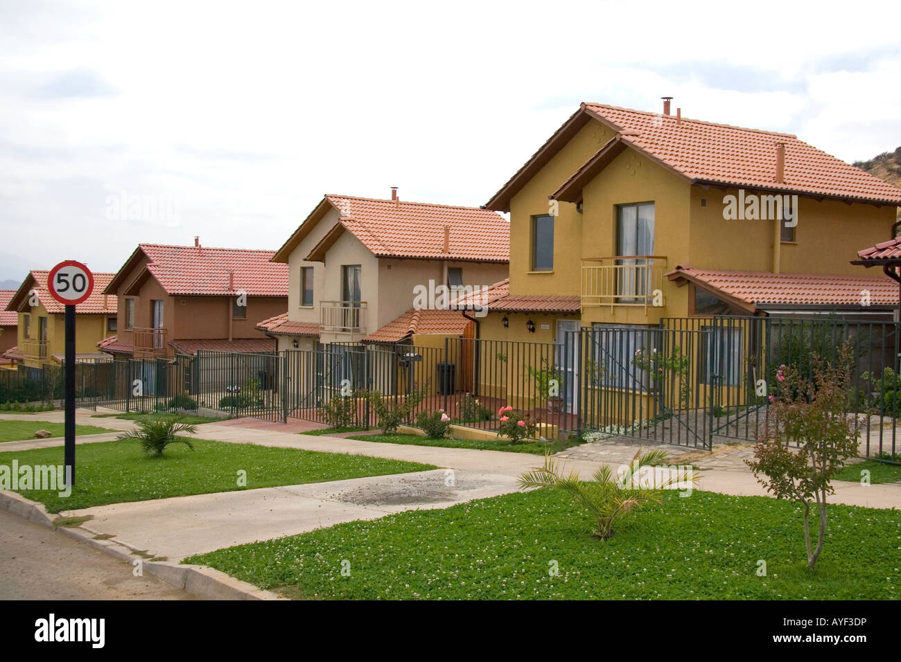 Housing development near Santiago Chile Stock Photo - Alamy