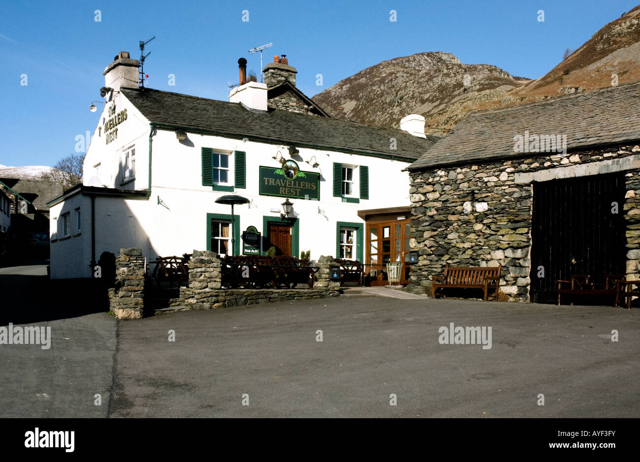 Travellers Rest pub Stock Photo - Alamy