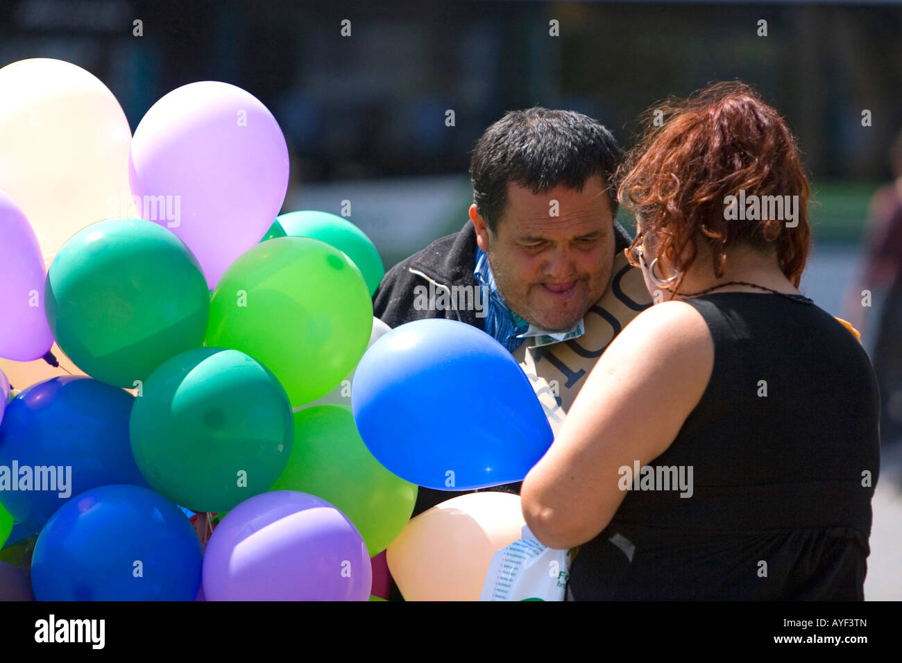 Balloon vendor hi-res stock photography and images - Alamy