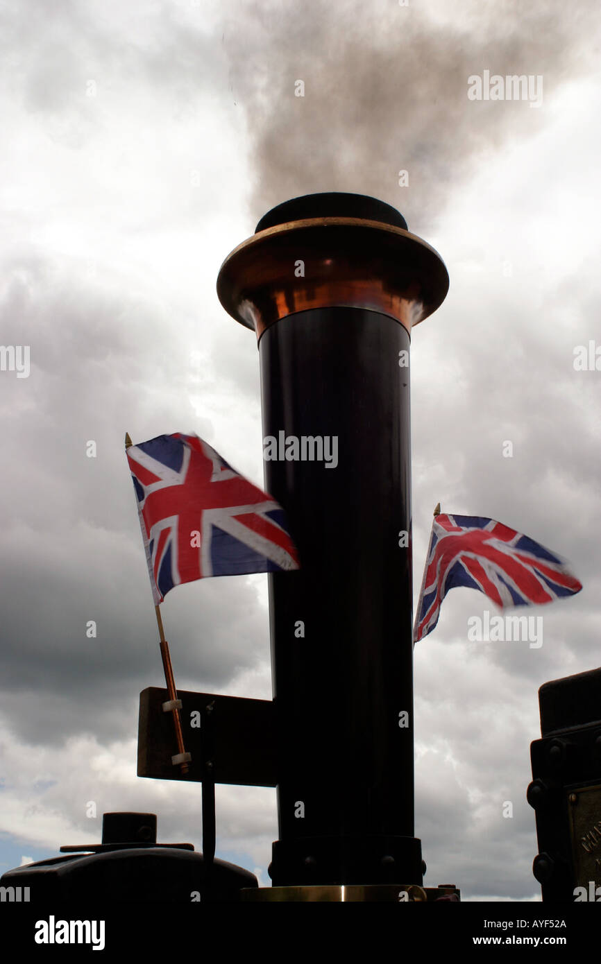 Steam traction engine smoke stack Stock Photo - Alamy