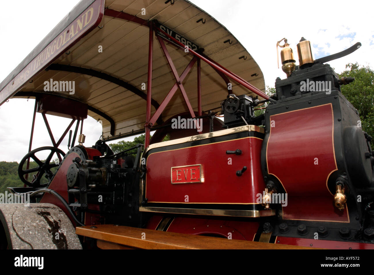 Eve a Fowler steamroller Stock Photo - Alamy