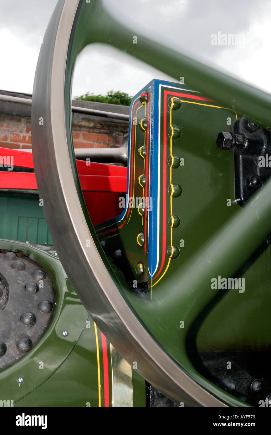 Ransomes Sims Jefferies traction engine flywheel Stock Photo - Alamy