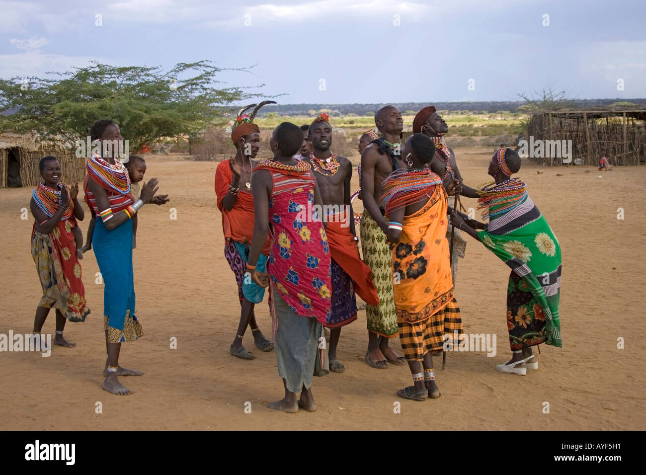 Samburu young married women in traditional dress and beads Samburu ...
