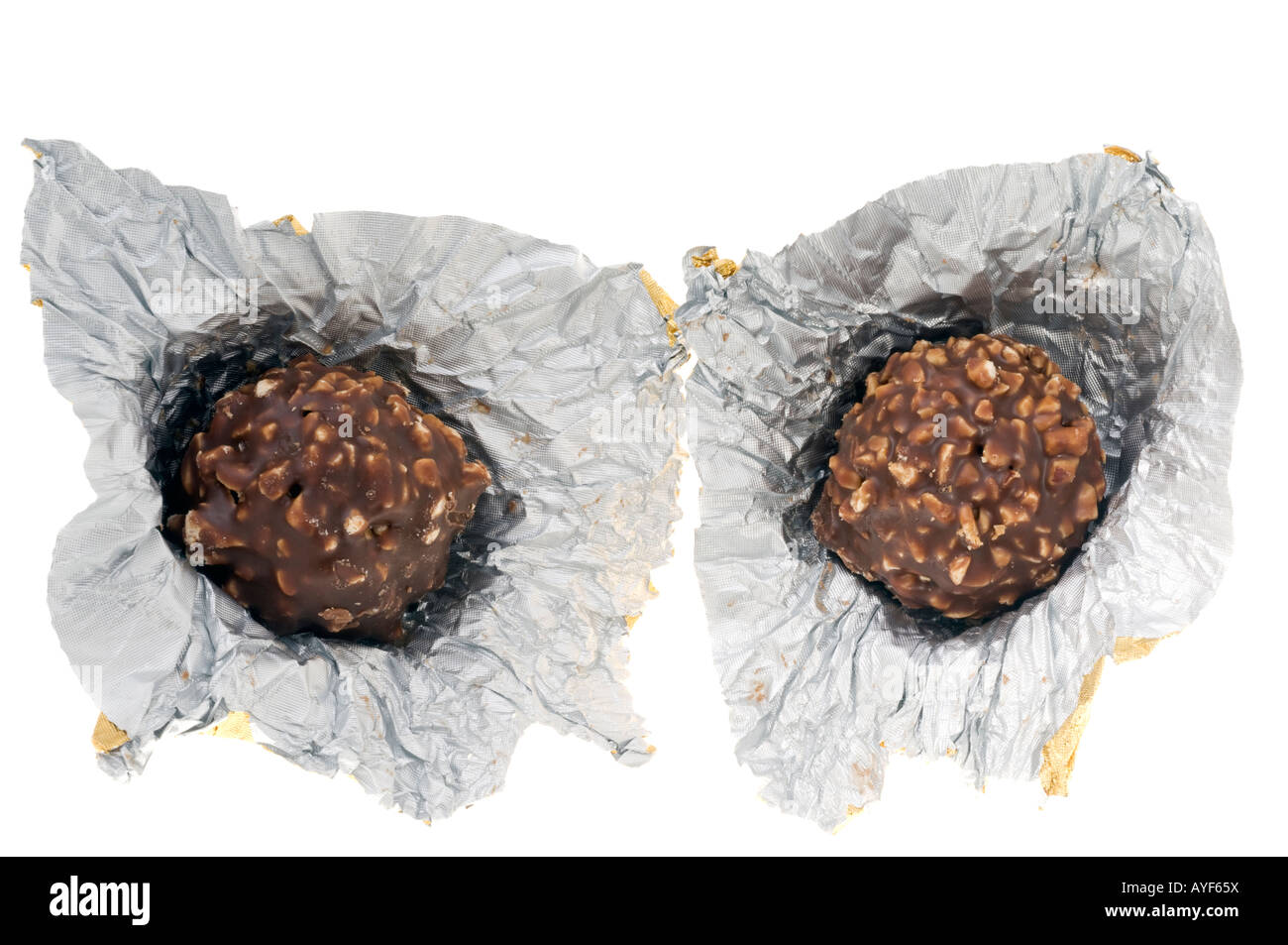 Two ferrero rocher chocolates Stock Photo - Alamy