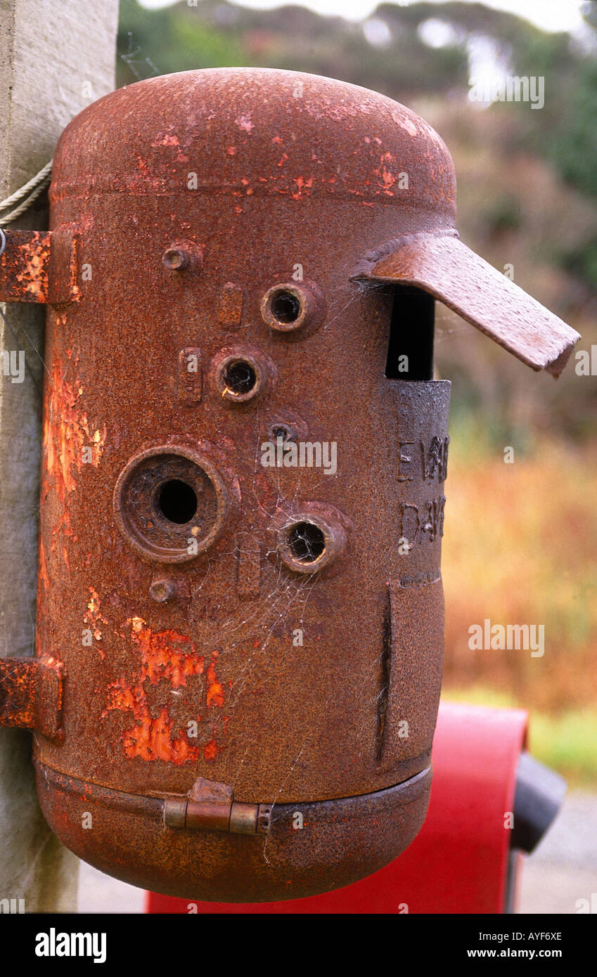 Diving bell letterbox in the Coromandel Peninsula Stock Photo - Alamy
