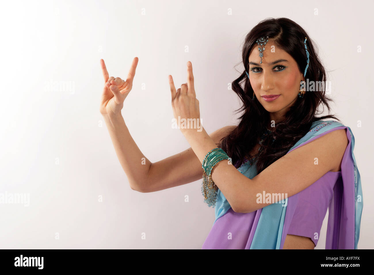 Indian dancing by a young teenage dancer Stock Photo - Alamy
